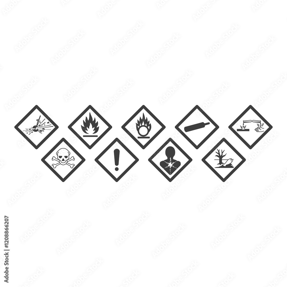 GHS hazard pictograms Globally Harmonized System of Classification and ...
