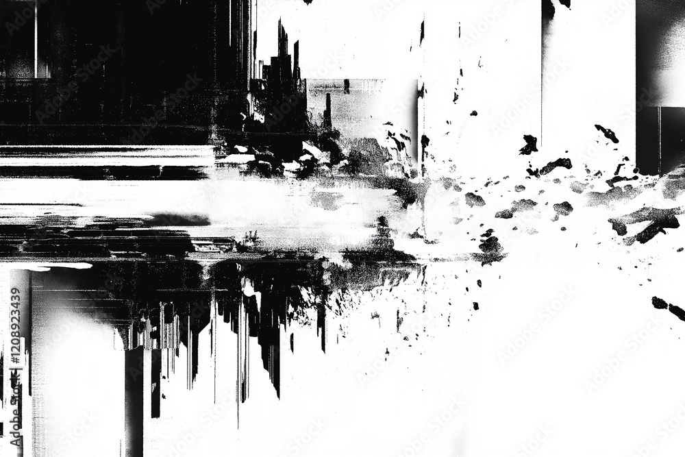 Abstract futuristic cyberpunk displacement map for 3d rendering. Random ...