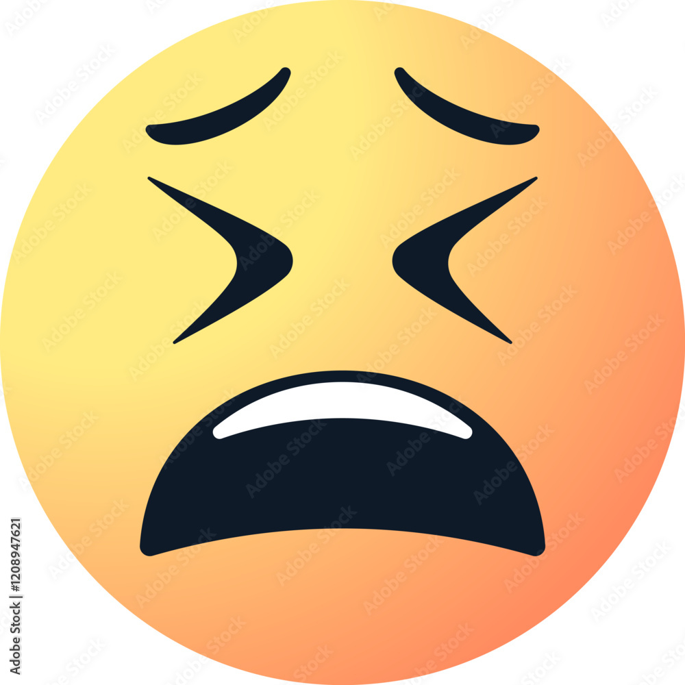 tired face emoji vector sadness, worry, disappointment, stress emoticon ...