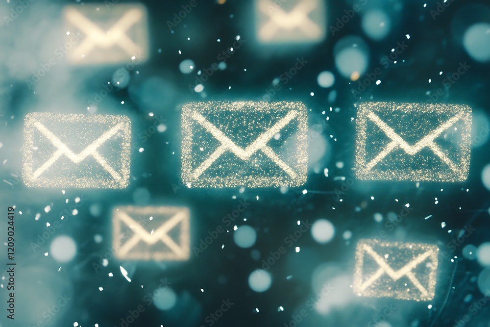 Email Symbols in a Digital World Stock Photo | Adobe Stock