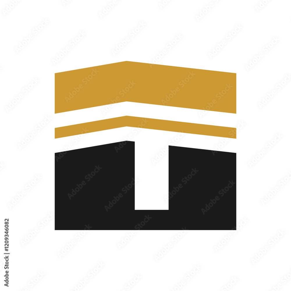 Vector de Stock Kaaba logo design, Kaaba vector, Kaaba symbol, Hajj and ...