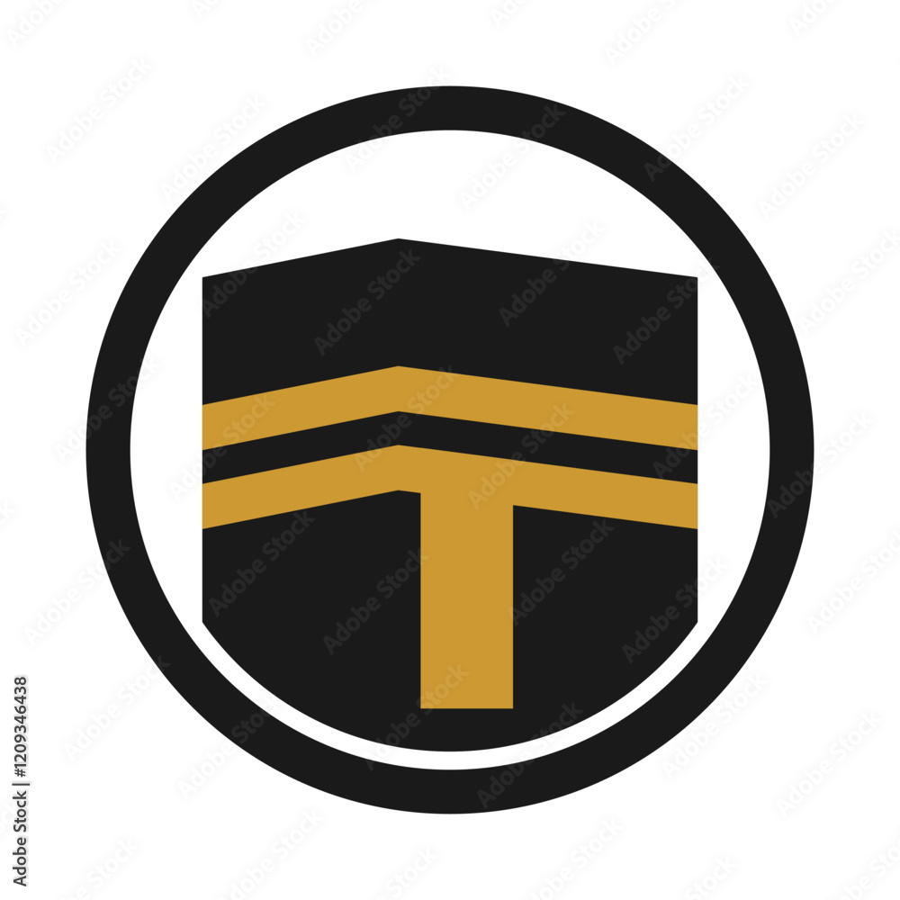 Kaaba logo design, Kaaba vector, Kaaba symbol, Hajj and Umrah travel ...