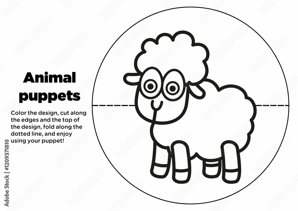 Printable animal puppet crafts for kids! Color, cut, and fold to create ...