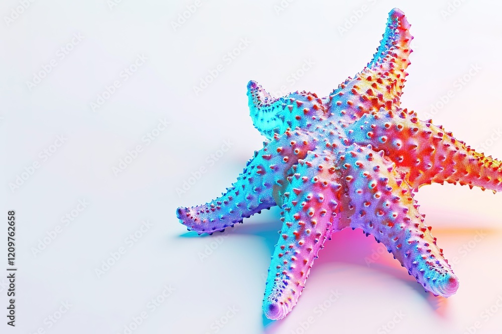 A surrealistic vision of a starfish with star-shaped shades.blank ...
