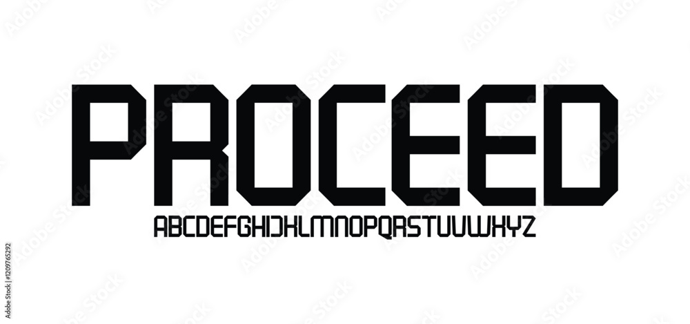 Proceed, Abstract Fashion font alphabet. Minimal modern urban fonts for ...