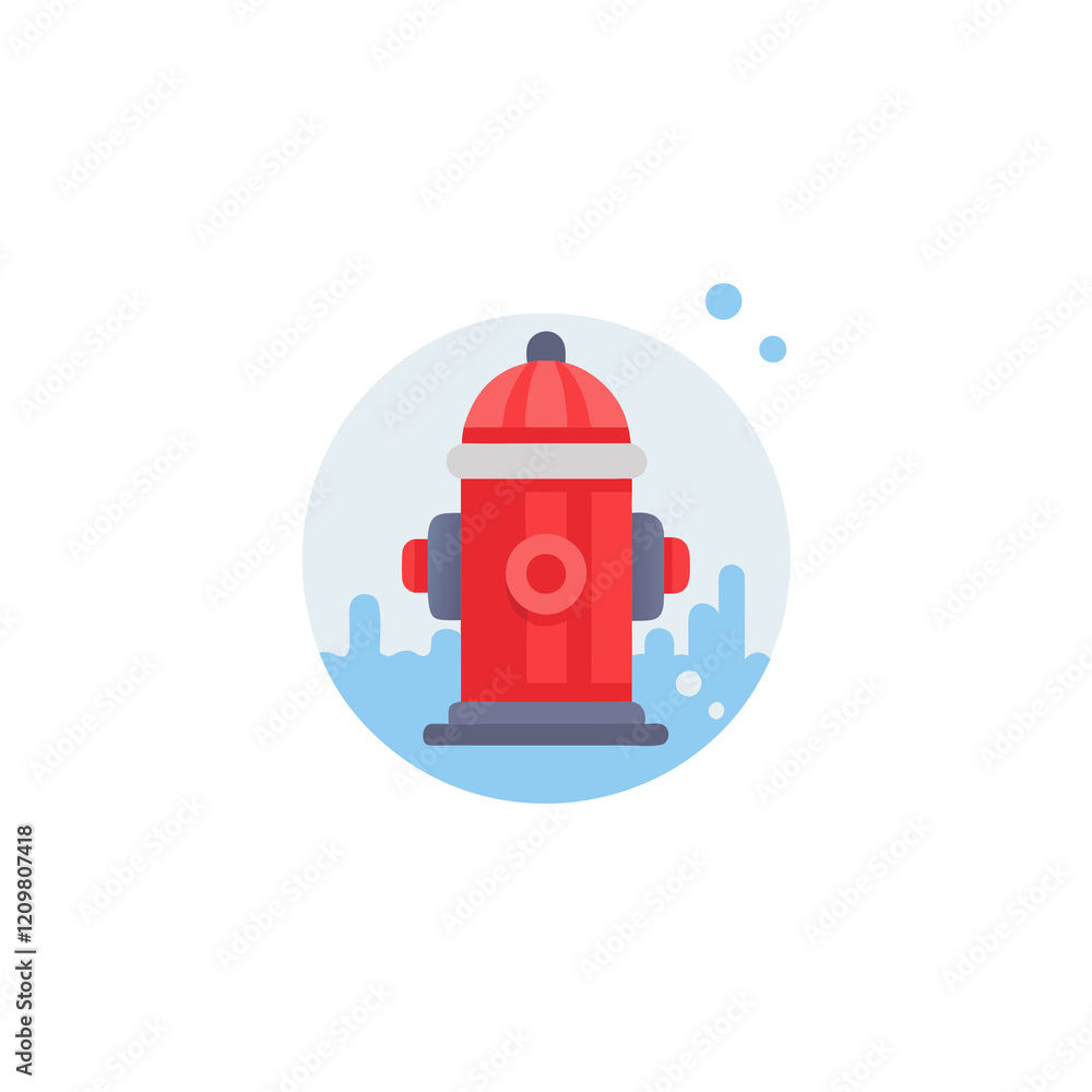 fire hydrant icon on transparent background Stock Illustration | Adobe ...