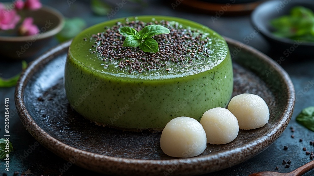 A conceptual scene where chromosomes are depicted as colorful spirals ...