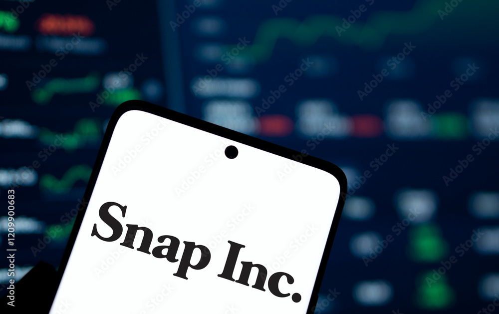 Dhaka, Bangladesh- 11 Jan 2025: Snap inc logo is displayed on smartphone. Snap Inc is an ...