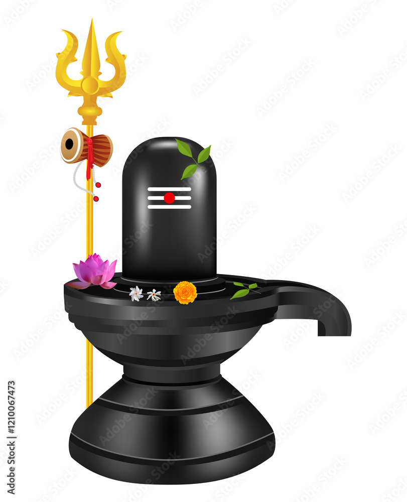 Shiva lingam vector illustration, Maha Shivratri. Lord Shiva, Stock ...