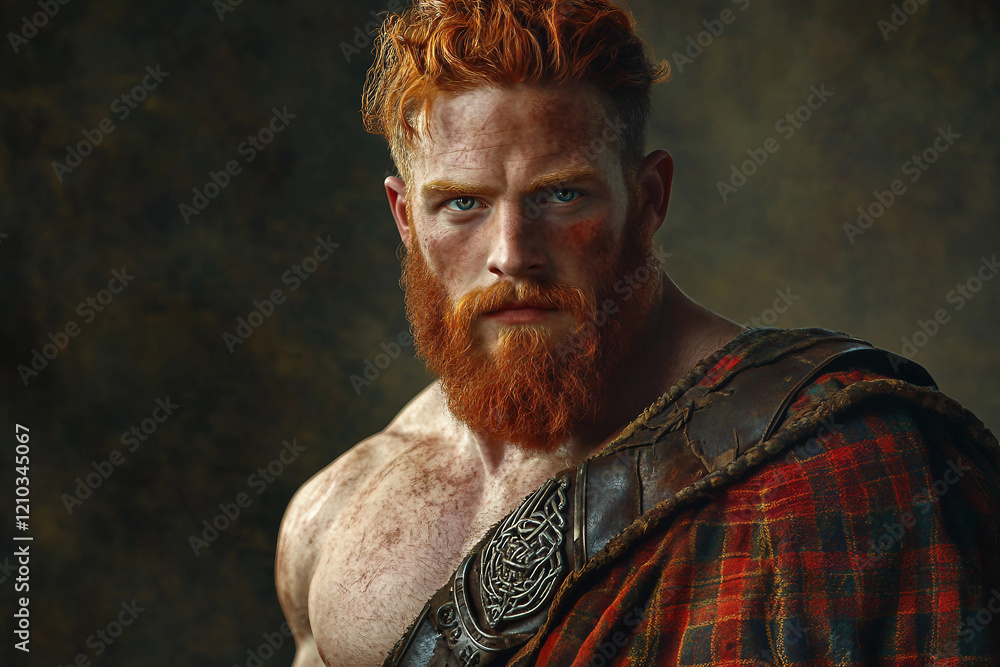 Authentic Scottish person Piper in Traditional Attire, Generative AI ...