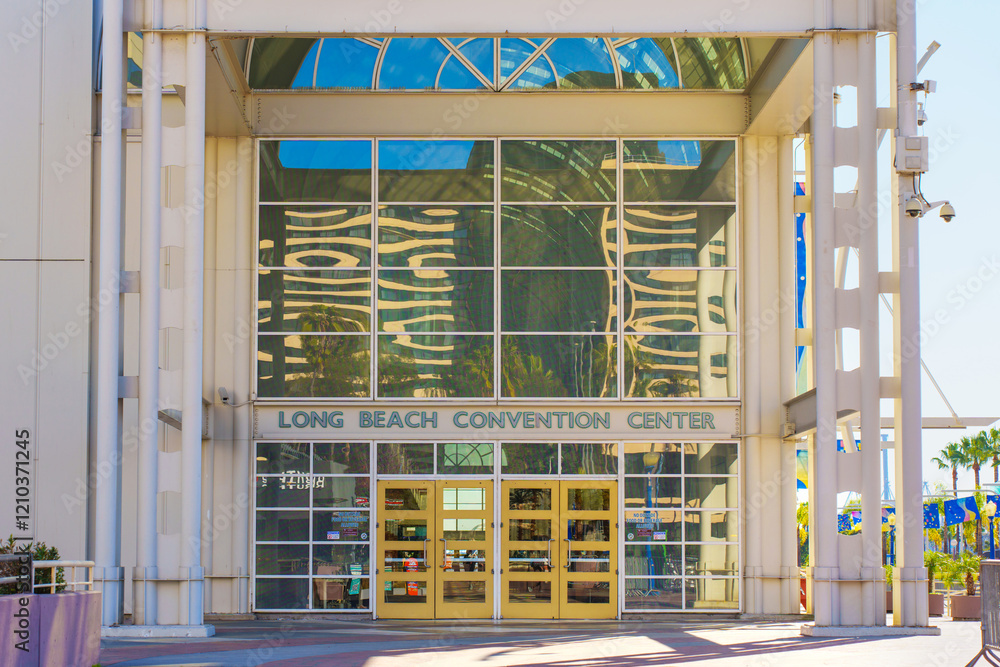 Long Beach, California - January 15, 2025: Main Entrance of Long Beach ...