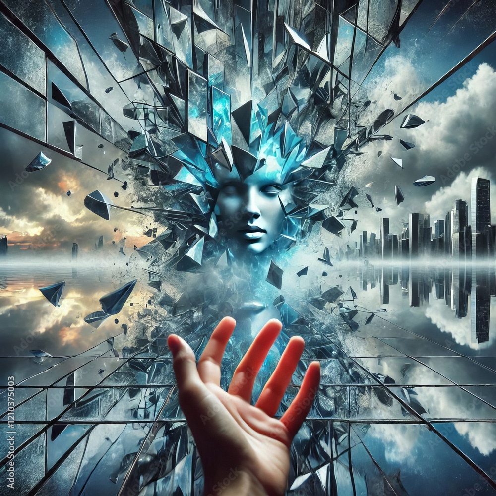 Shattered Reality – Use fragmentation and distortion to challe Stock ...