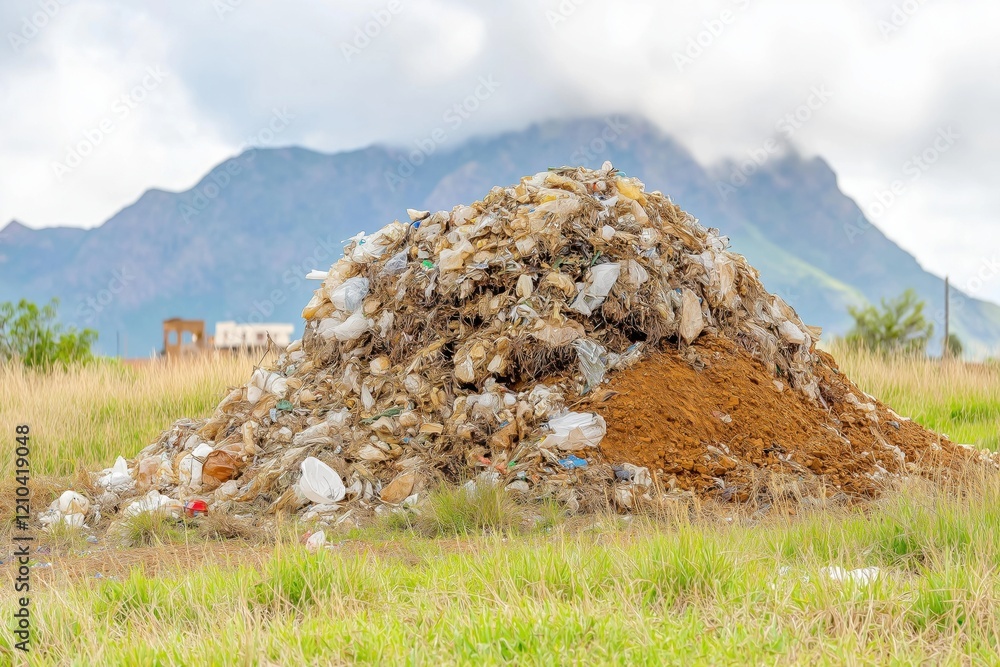 Significant accumulation of plastic waste in a neglected landfill area ...