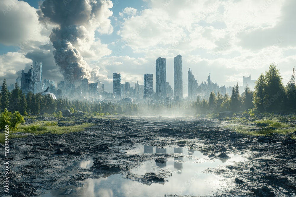 Urban landscape impacted by climate change reveals depletion of natural ...