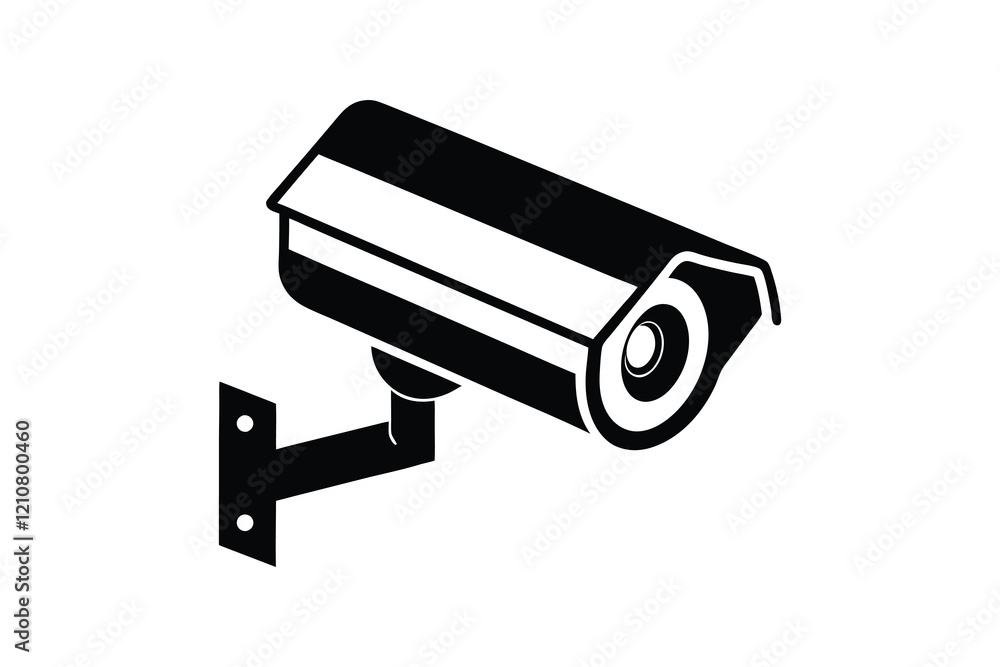 CCTV camera icon with Transparent Background Clipart Illustration and ...