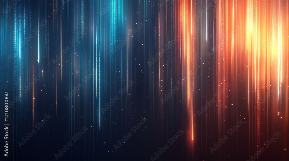 Illustrations in blue depict computer codes and futuristic web designs ...