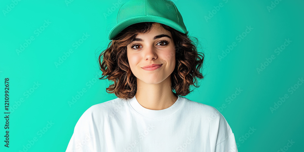 Funny Woman with awkward smile, concept emotion of awkwardness, sarcasm ...