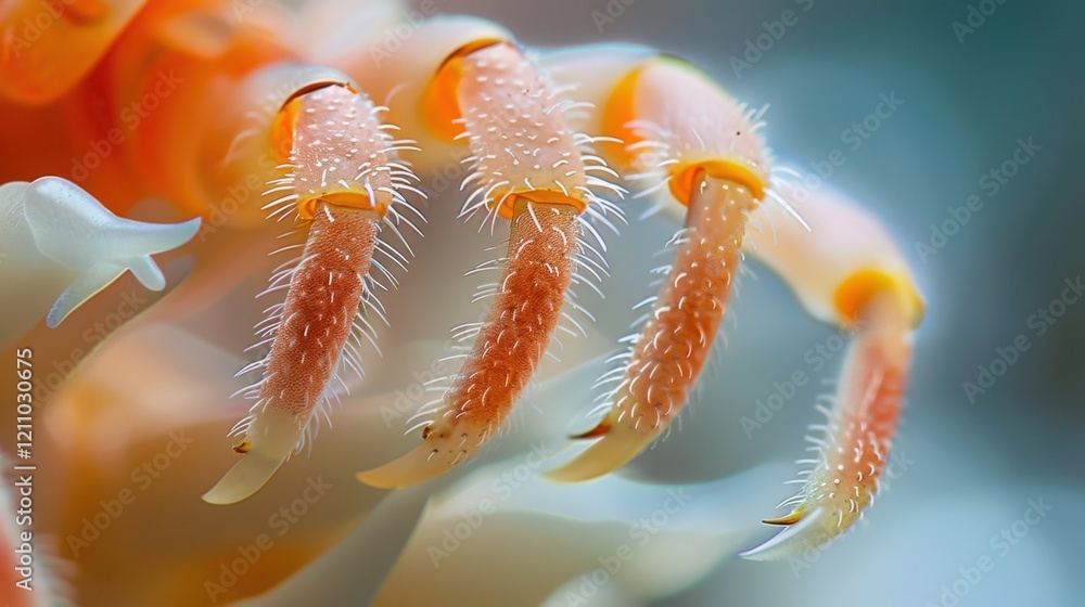 Insect Legs: Up close, insect legs show tiny hairs, joints, and claws ...