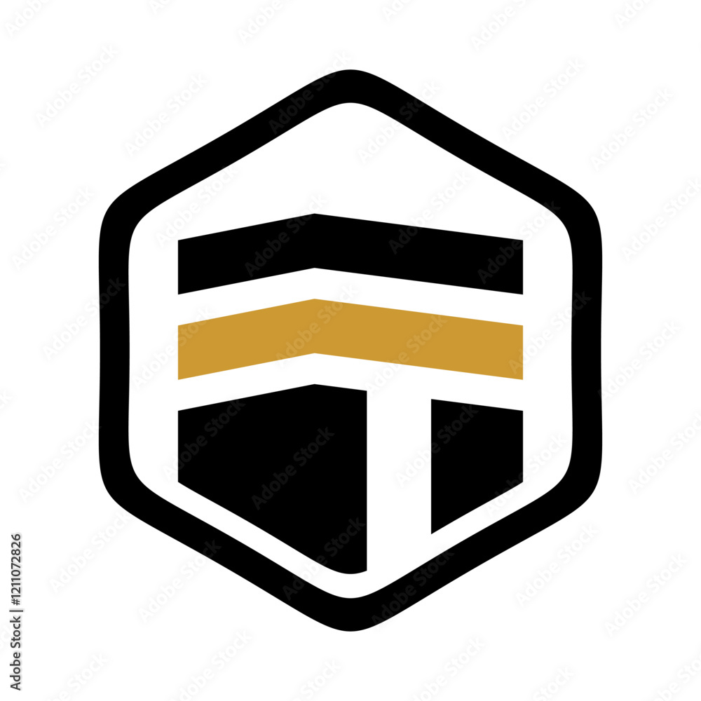 Kaaba logo design, Kaaba vector, Kaaba symbol, Hajj and Umrah travel ...