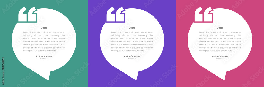 Testimonial banner, quote, infographic. Social media post template ...