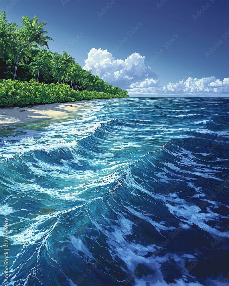 El Nino and La Nina concept. Illustration of sea surface temperature ...