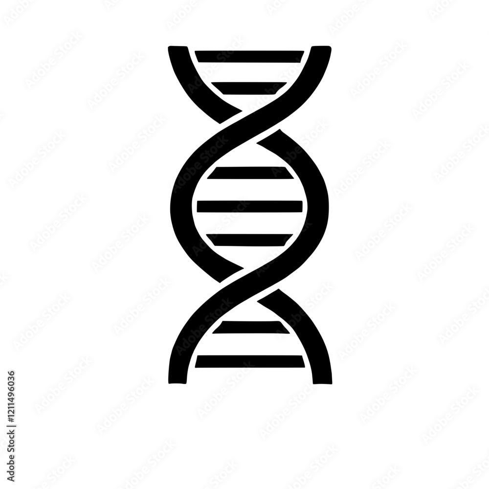 Vector de Stock DNA Double Helix: A striking illustration of a DNA ...