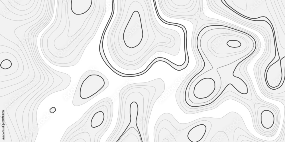 Abstract world map with black and white wavey line world map top view ...