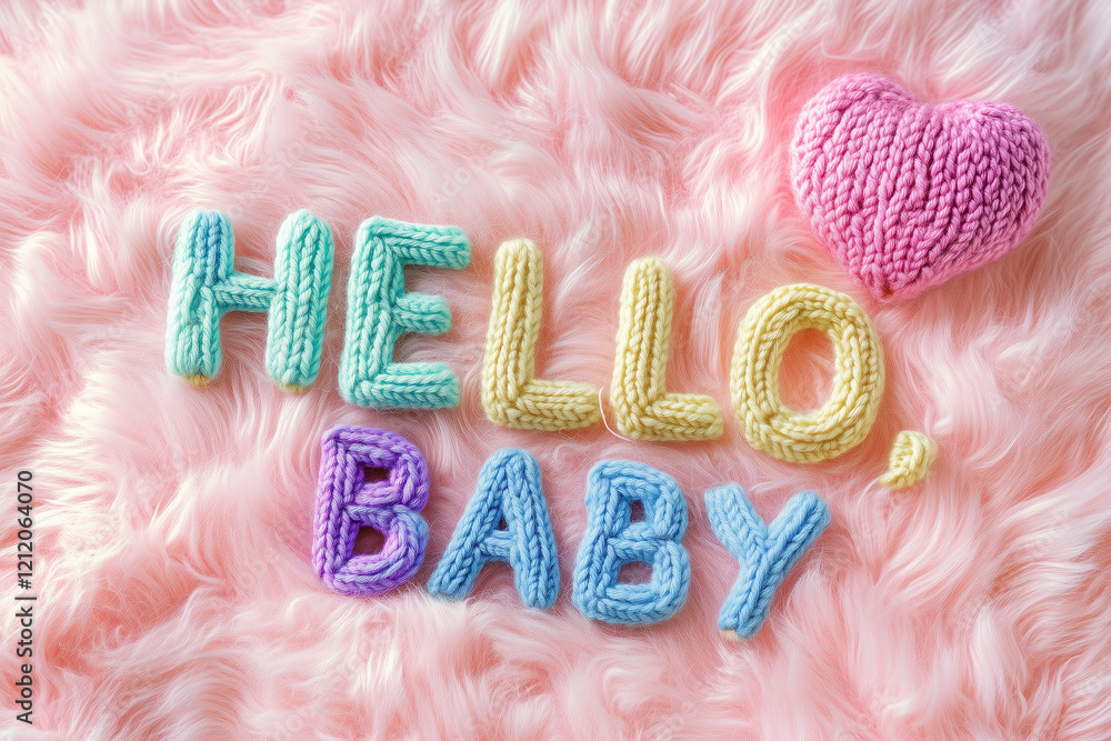 Imagen de texto en el que se lee Hello, Baby de bienvenida al mundo a ...
