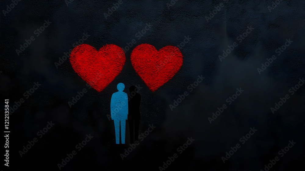 Minimal art, Minimalist representation of love and relationships ...