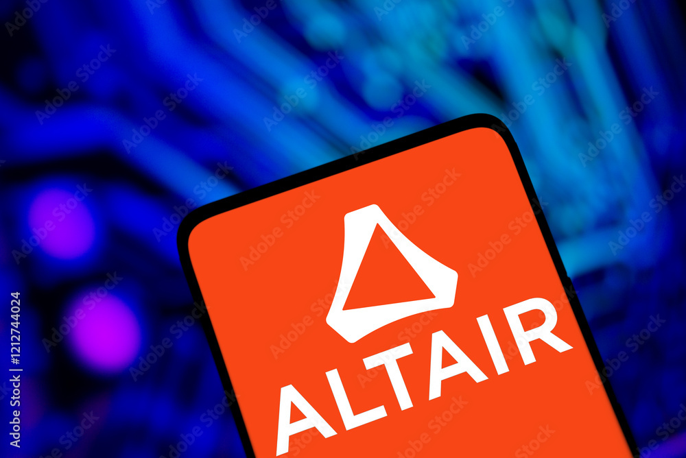 Dhaka, Bangladesh- 19 Jan 2025: altair logo is displayed on smartphone ...