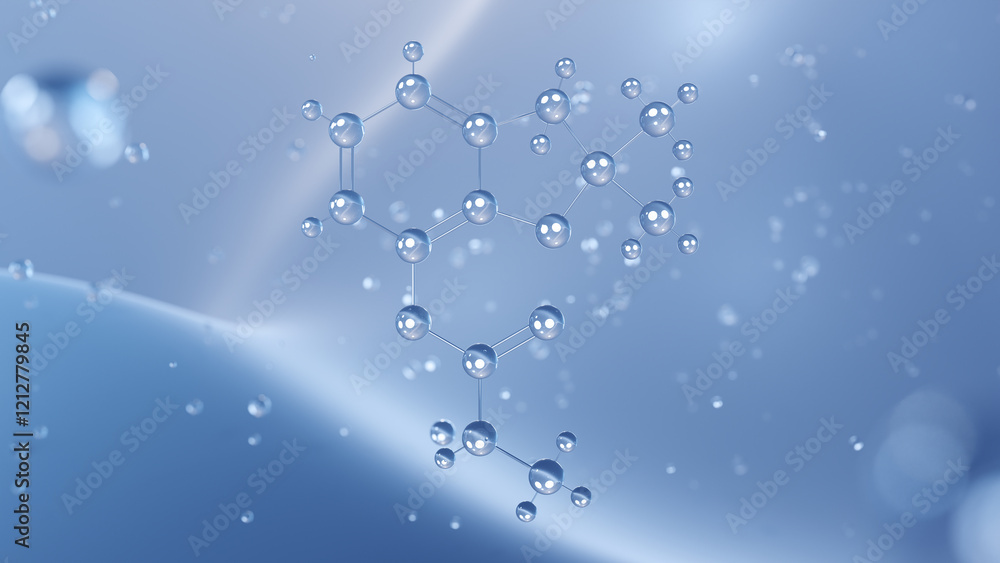 carbofuran molecular structure, 3d model molecule, pesticide ...