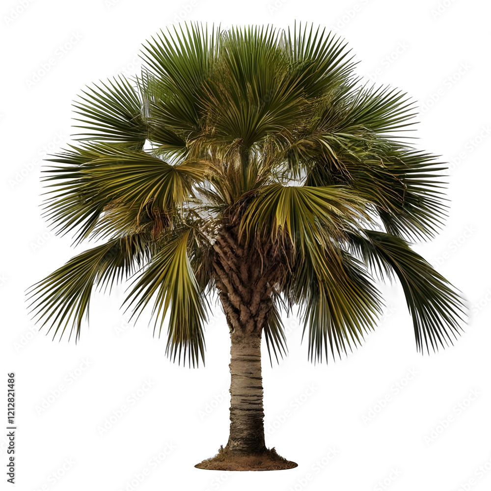 Foto de Stock Isolated Cabbage-tree Palm Tree on Transparent Background ...