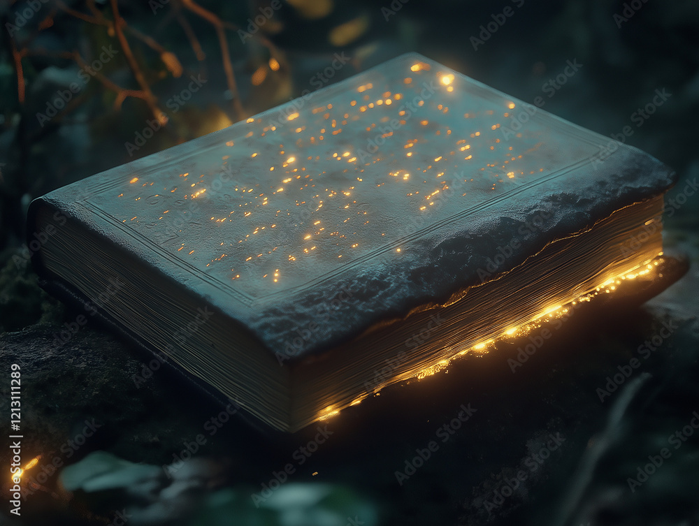 Magical Book: Glowing Pages, Fantasy, Enchantment, Mystery, Illuminated ...
