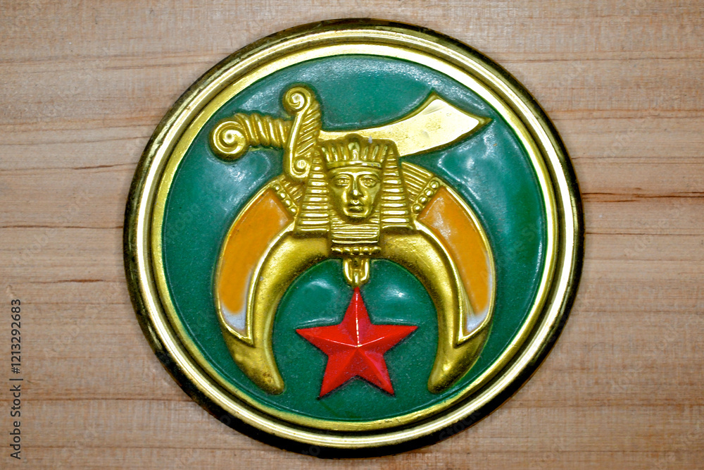 Logo for Shriners International. Mystical symbols in emblem with Middle ...