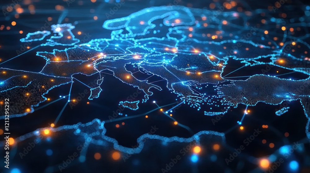 Digital Network Map of Saudi Arabia Connecting Middle East and North ...