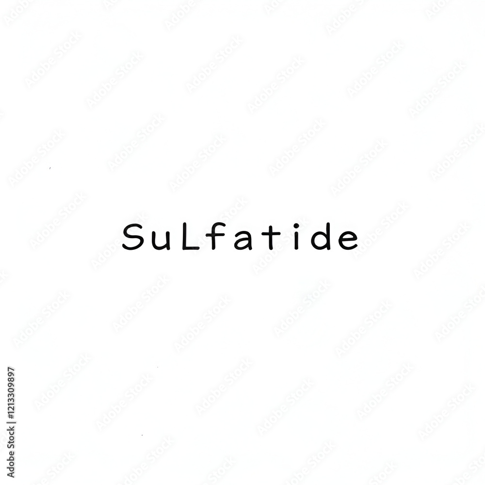 Structure of Sulfatide, Chemical Formula, Lipid Structure, Glycolipid ...