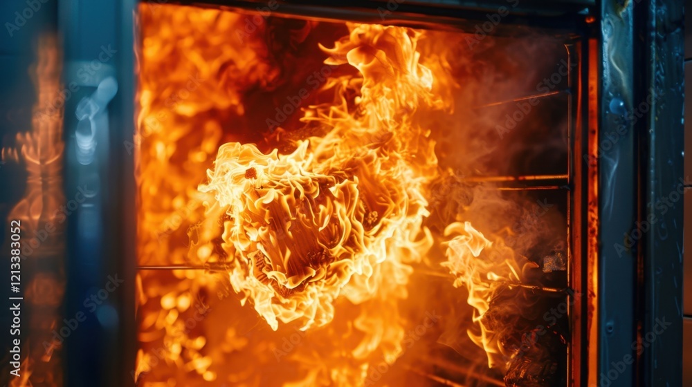 Fireproof Door: A thick, reinforced door built to withstand extreme ...