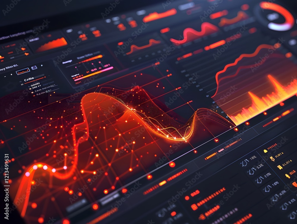 Vibrant Digital Dashboard Heatmap in Pastel Tones with Minimal ...