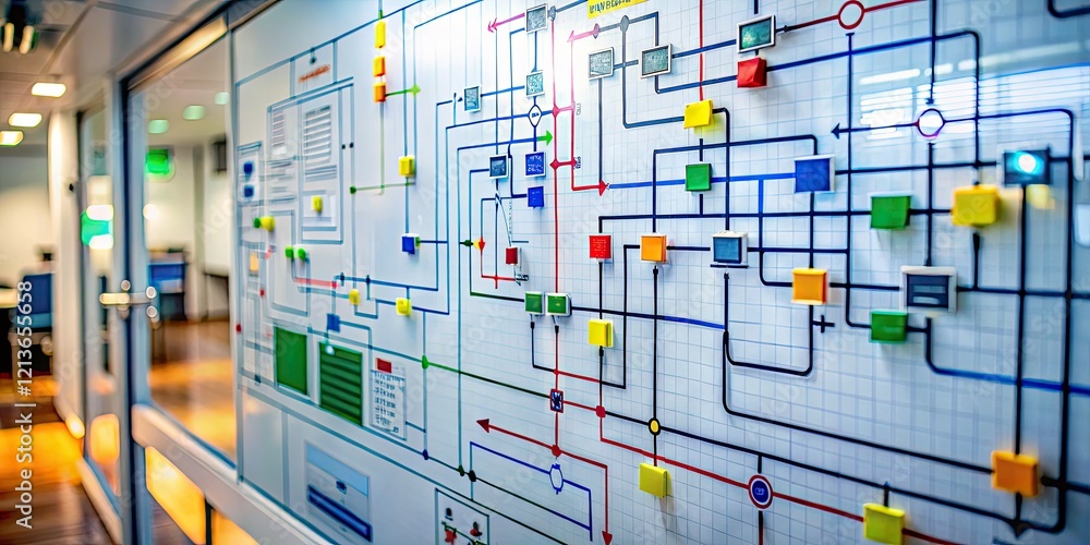 Process Flow Diagram Photography: Visualizing Workflow Efficiency Stock ...