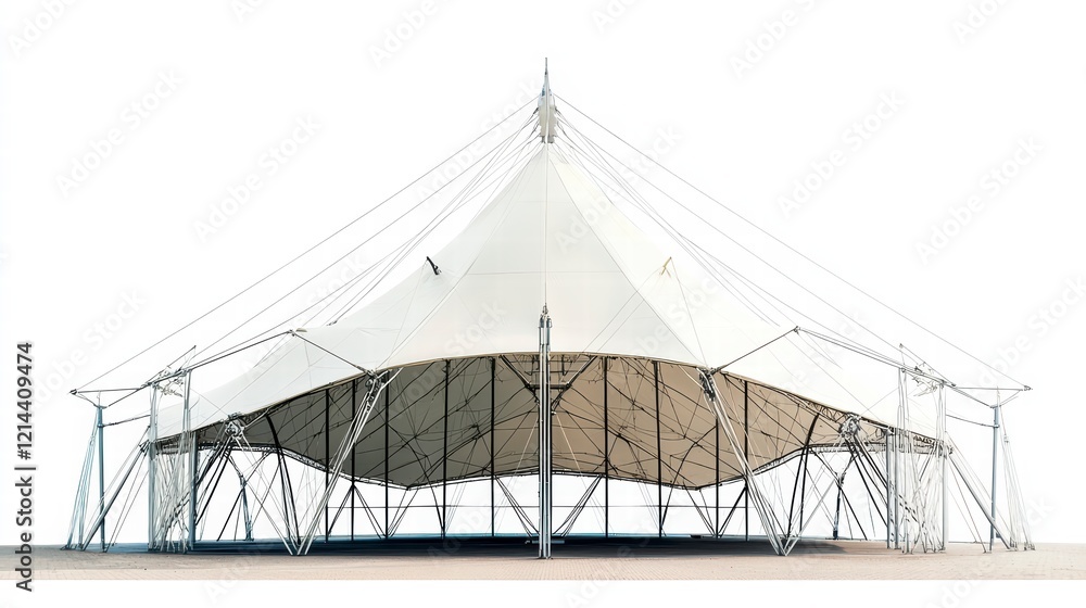 Modern Tensile Structure: An architectural marvel featuring a ...