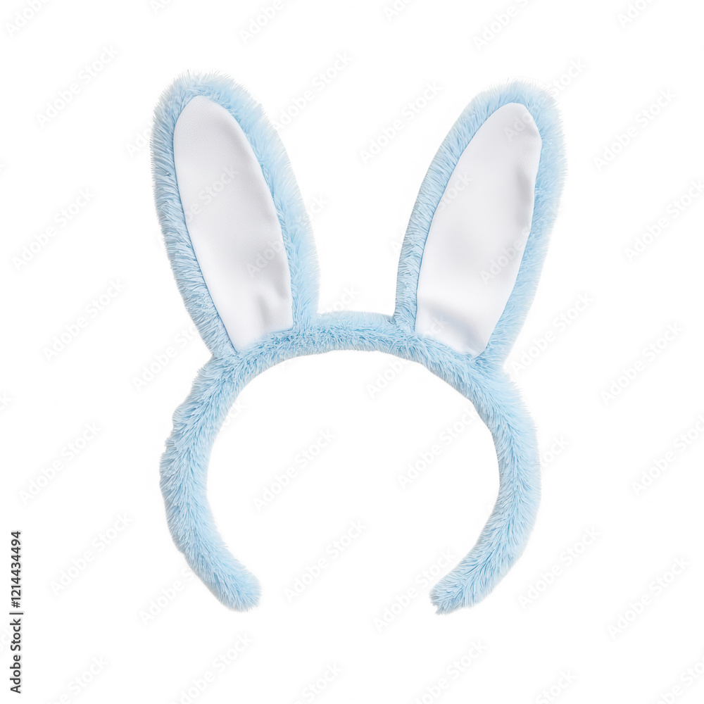Soft blue bunny ears headband for playful costume or festive occasions ...