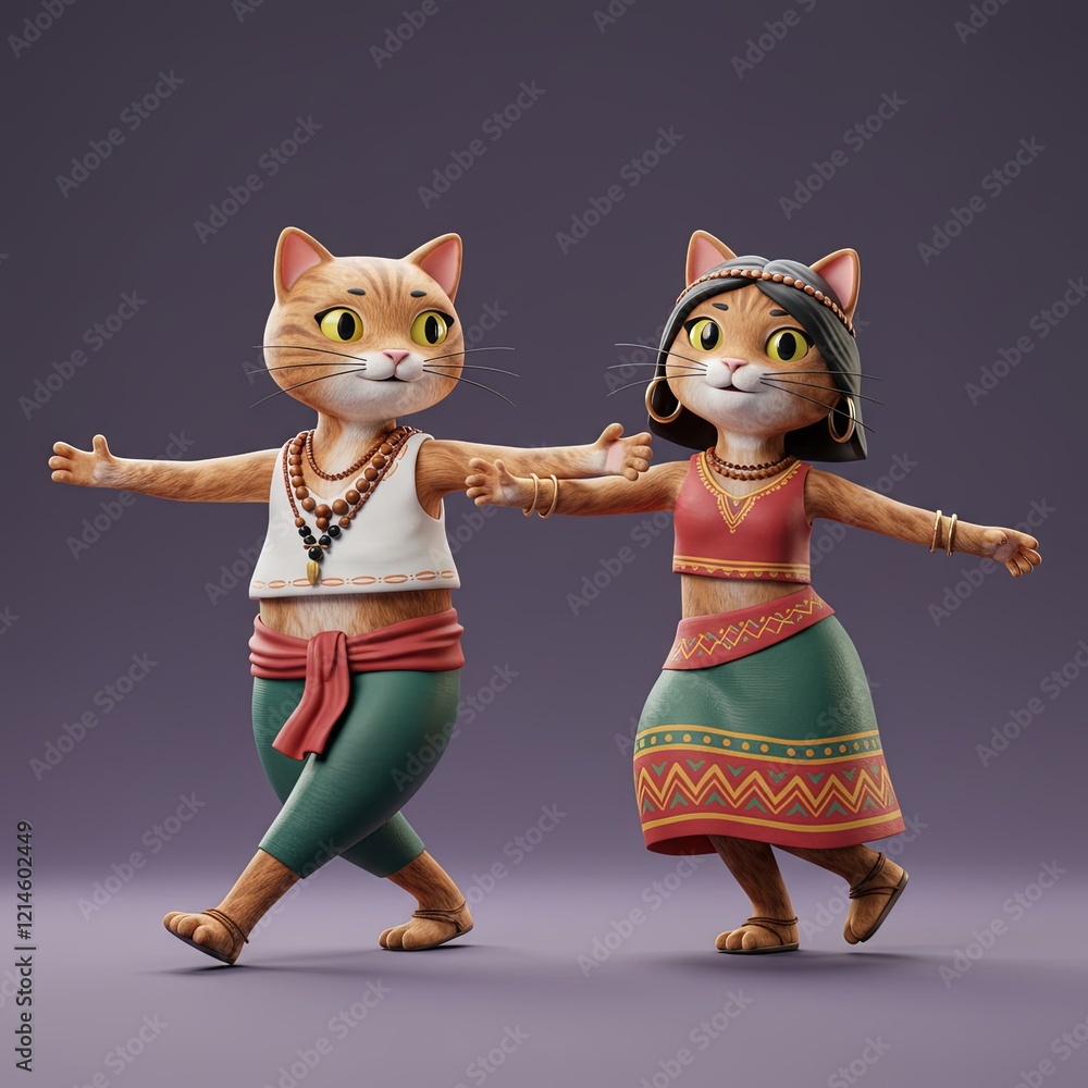 AI-Generated Cultural Couple Emoji Characters: Diverse Male and Female ...