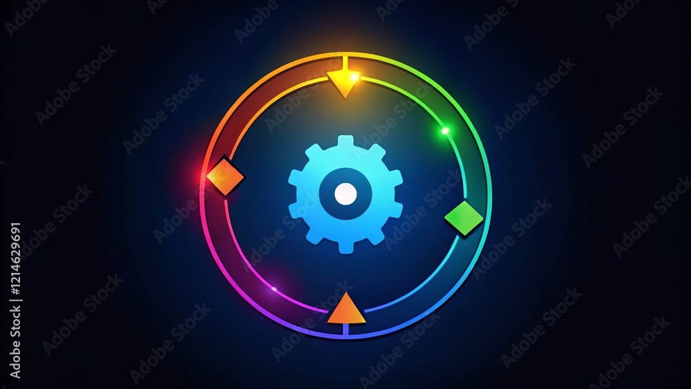 Silhouette Business Model Canvas Infographic: 3Cs Flywheel Cycle for ...