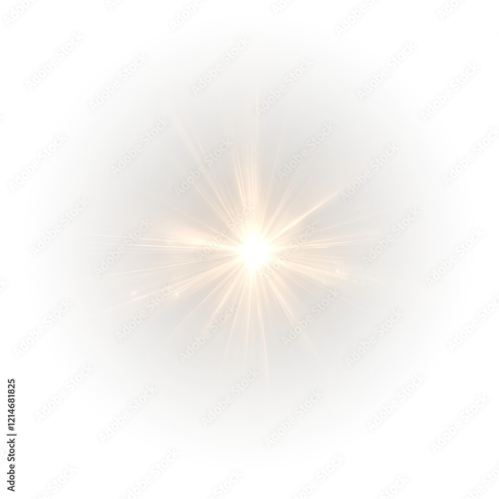 Ilustración de Stock Png yellow light effect reflections, neon ...