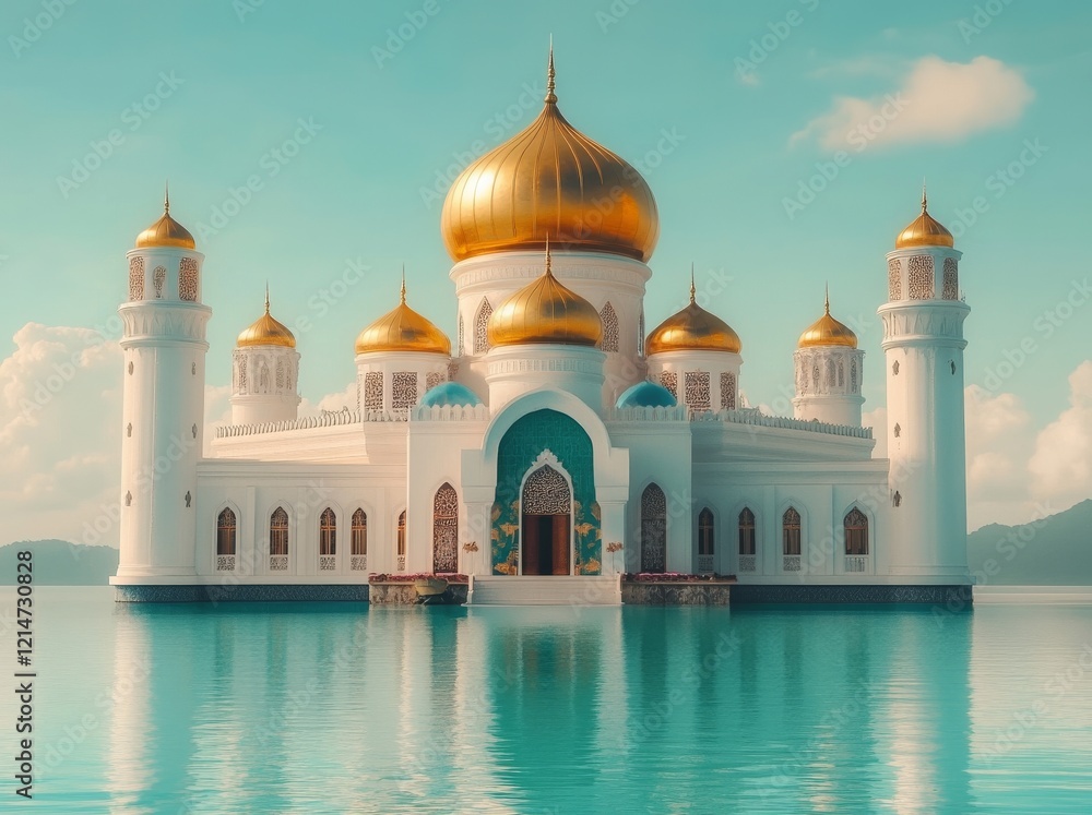 The breathtaking floating masjid architecture of Omar Ali Saifuddien ...