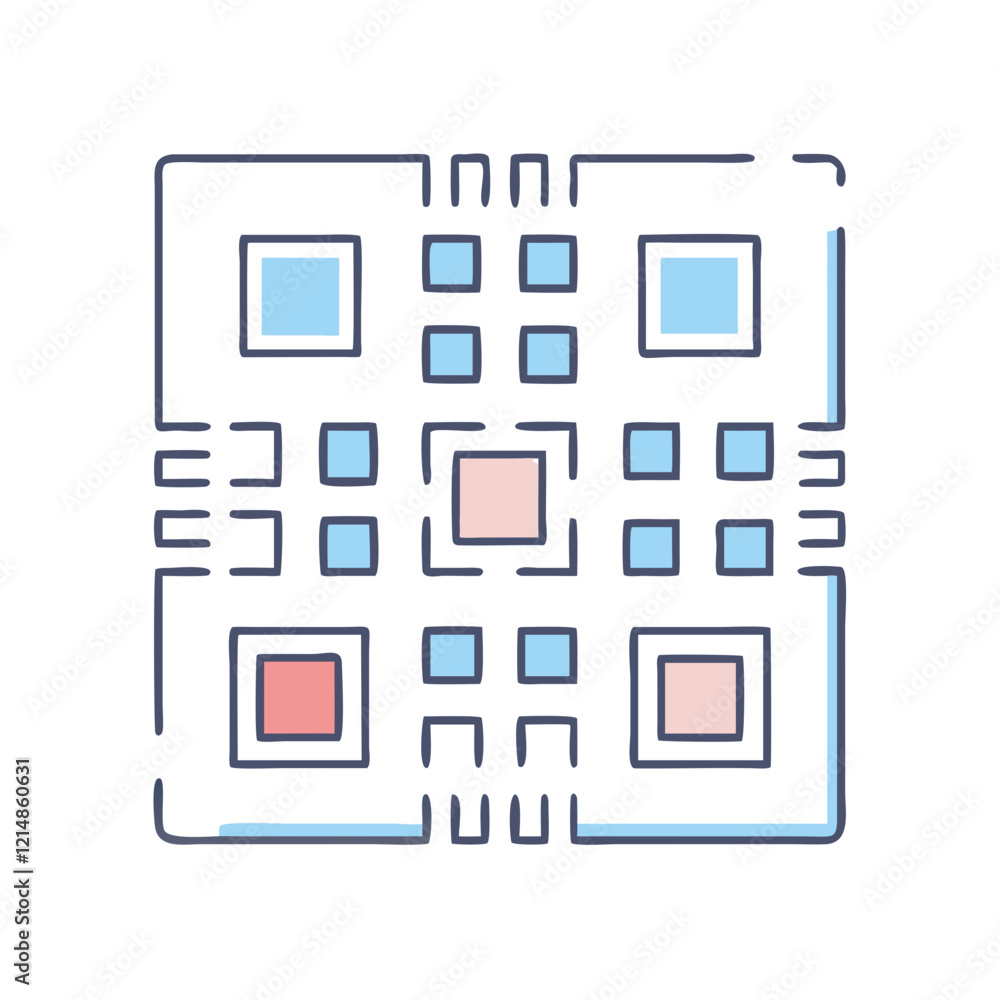 Image vectorielle Stock qr code icon, qr code vector illustration ...
