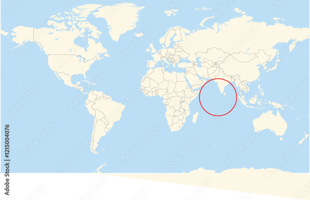 Location Map of the country Maldives in Seven seas. The country is ...