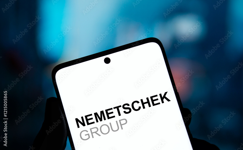 Dhaka, Bangladesh- 21 jan 2025: Nemetschek logo is displyed on ...
