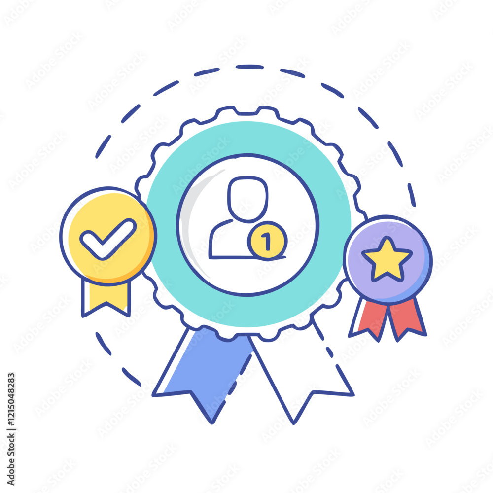 influencer badge icon, influencer badge vector illustration-simple ...