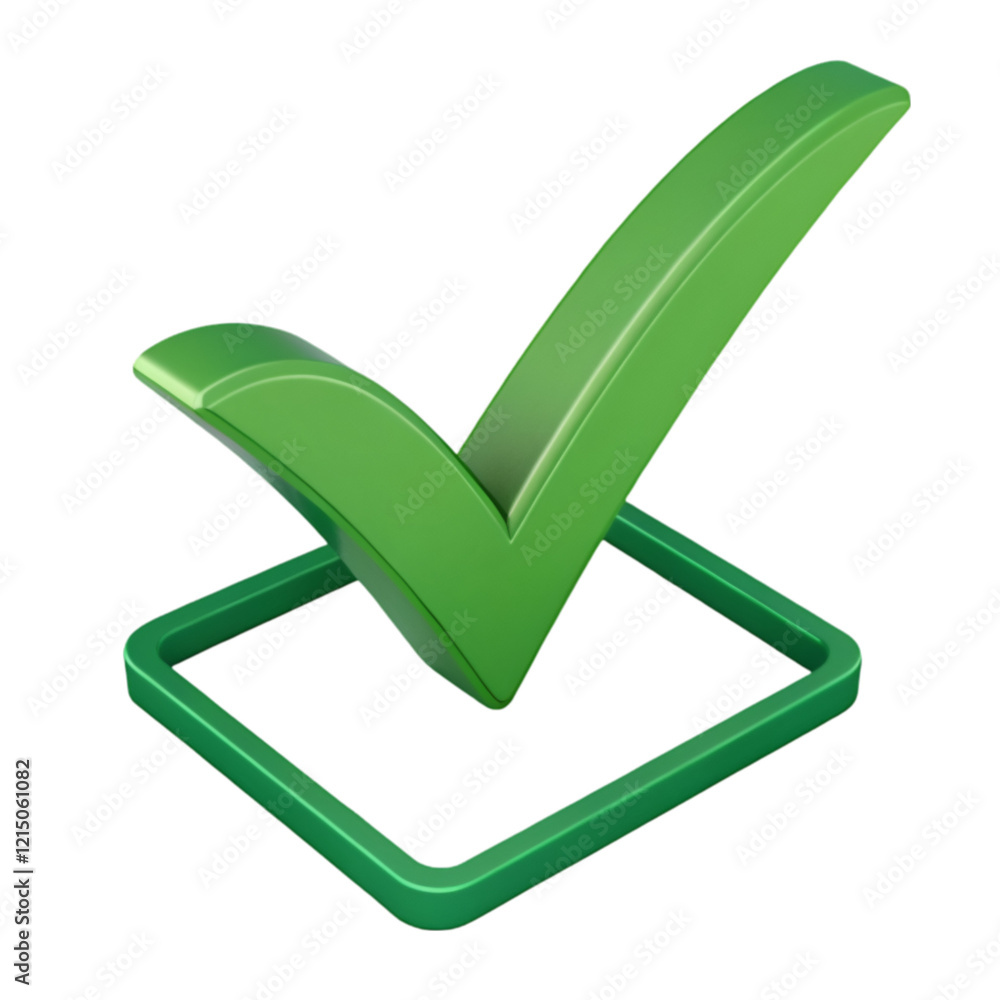 Green check mark isolated on transparent background png and psd for ...